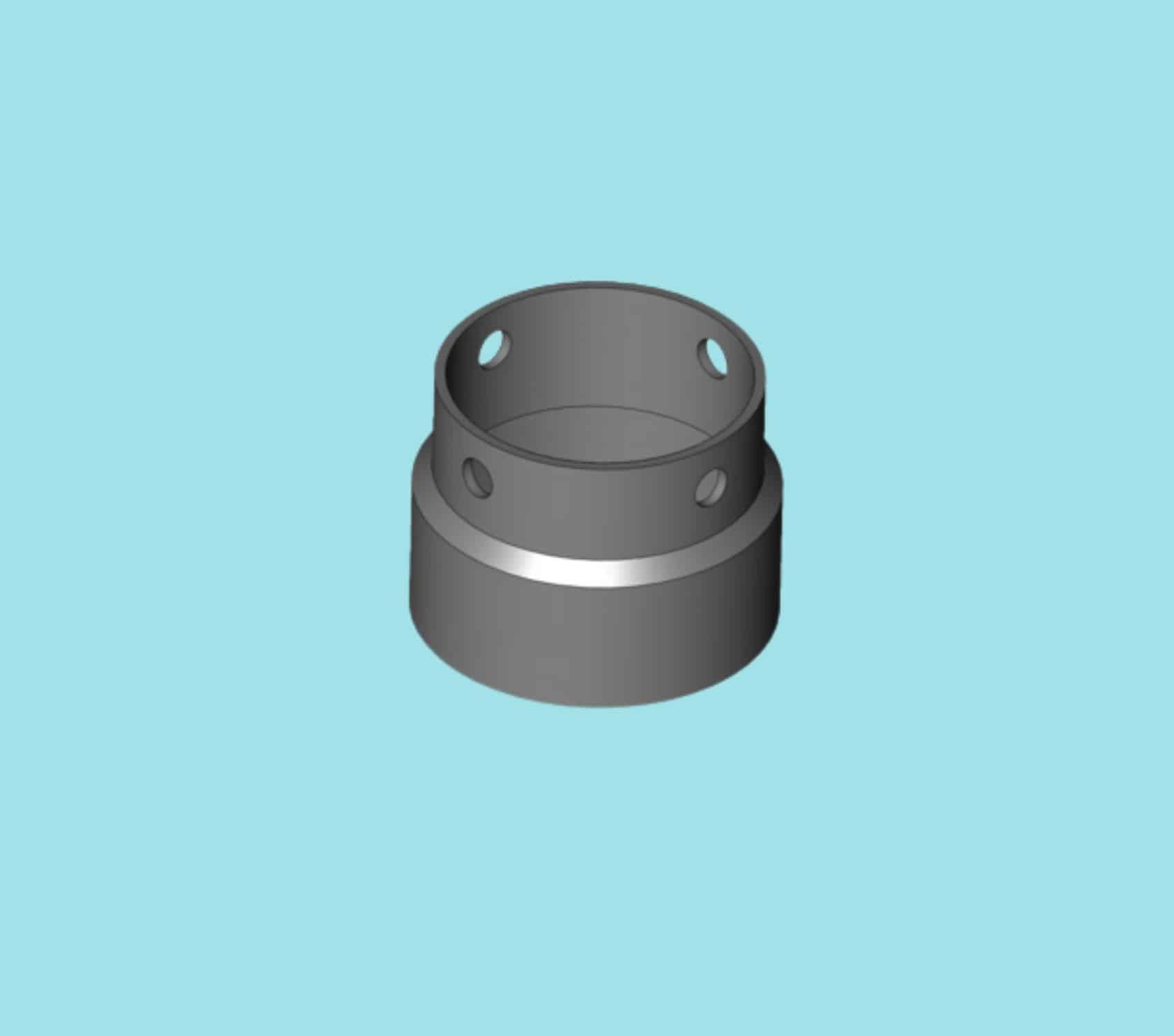 Distal coil pipe fitting compatible with GIF-1TQ160 - Reparts