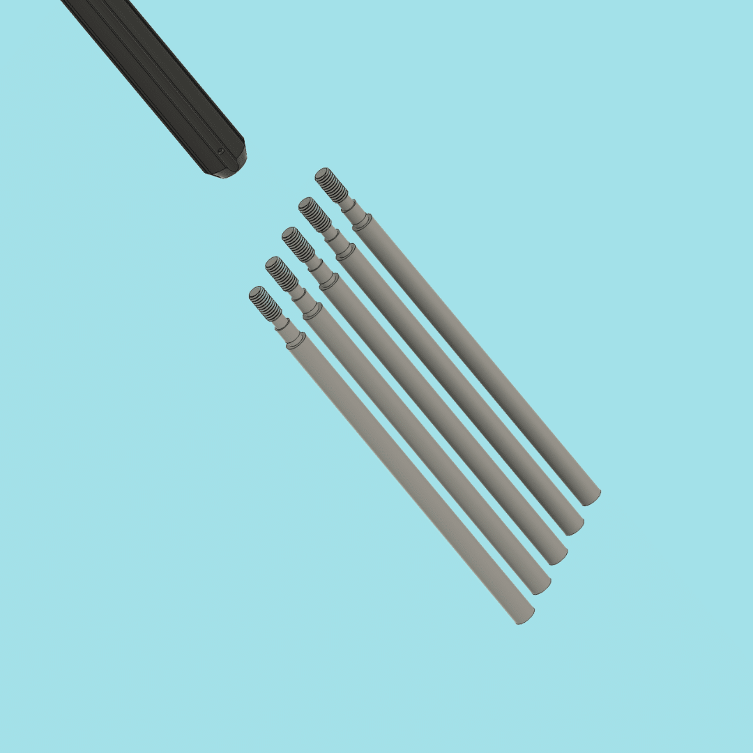 Rod set for separators GI scopes (set of 5 rods) - Reparts